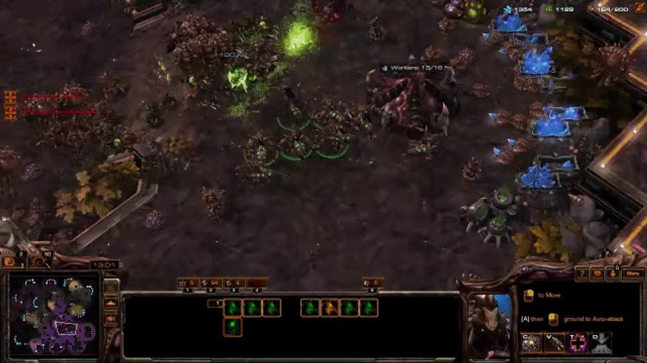 [StarCraft 2]No.0338--Great ZERG Player vs Medium A.I, WIN[Queens' Defense, &, Hydra-Bane].CUT ...