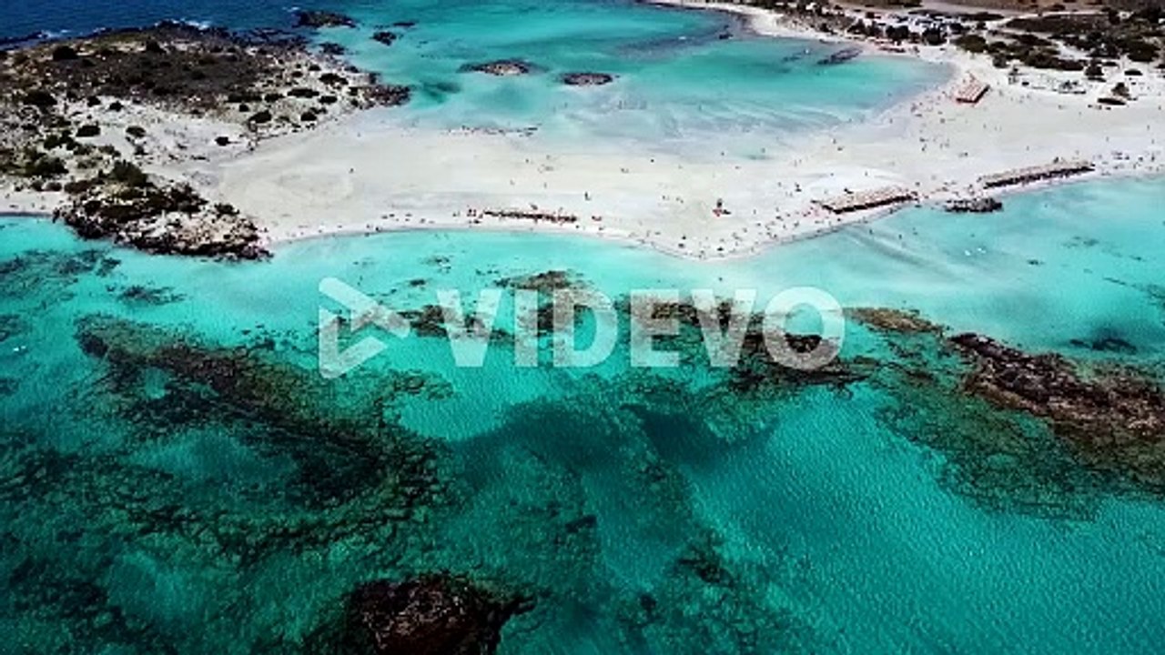Coral Reefs in the Mediterranean Sea on Island of Crete, Greece - 動画 ...