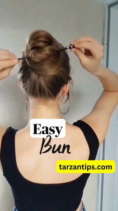 Easy Bun Hairstyle Tutorial for Beginners | Quick & Stylish in 5 ...