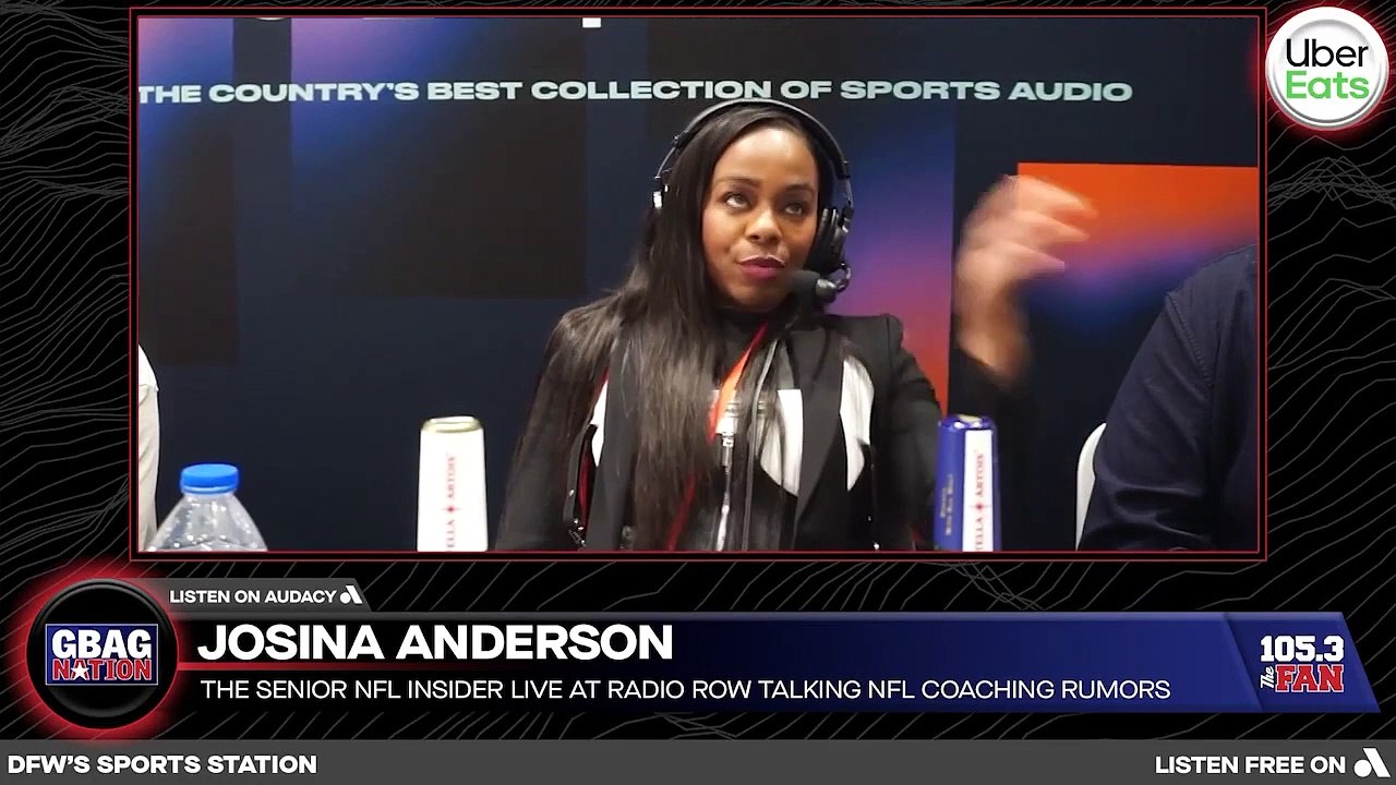 Josina Anderson live at Radio Row talks Cowboys coaching search, Deion interest & more - video ...