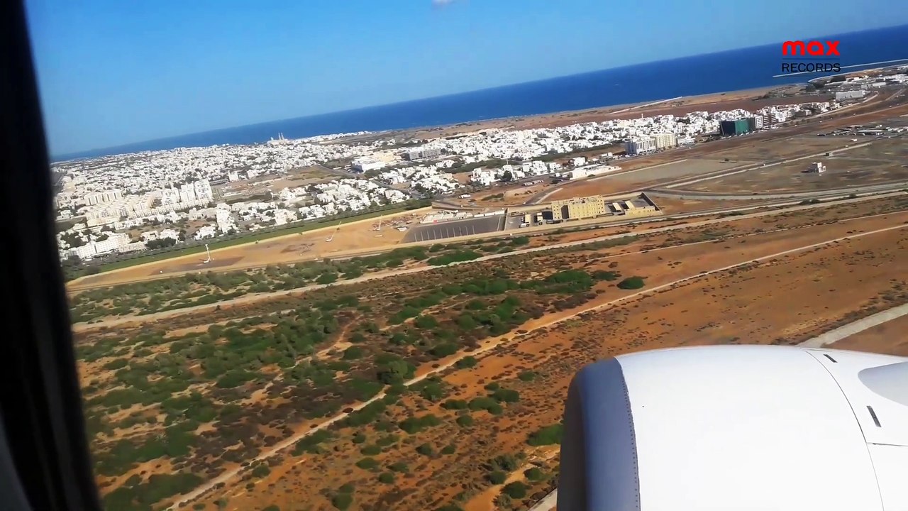Plane Take Off From Muscat ️ Aerial View - Oman - Karbala - Iran - Iraq ...
