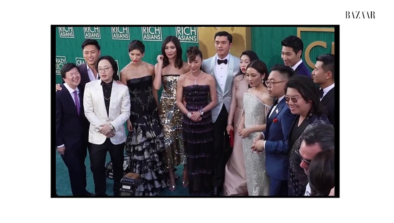 Michelle Yeoh Was Walking On Cloud Nine in Her Oscars Dress | Fashion Flashback | Harper's ...