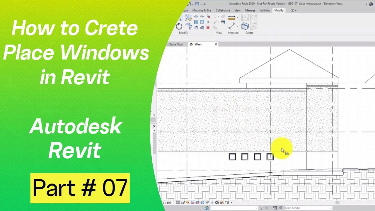 How to Create Place Windows in Revit | Part 07 | #revit #architecture #autocadcivil3d #autodesk ...