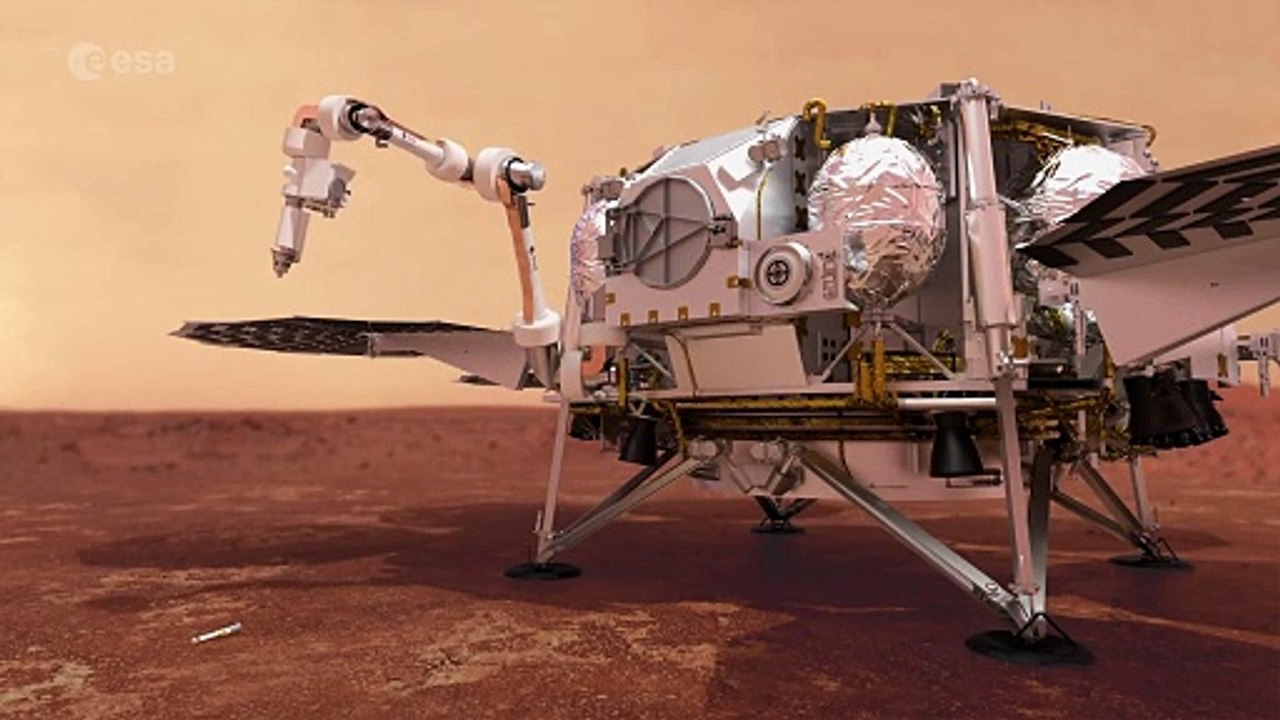Animation Of The Mars Sample Transfer Robotic Arm In Action - video ...