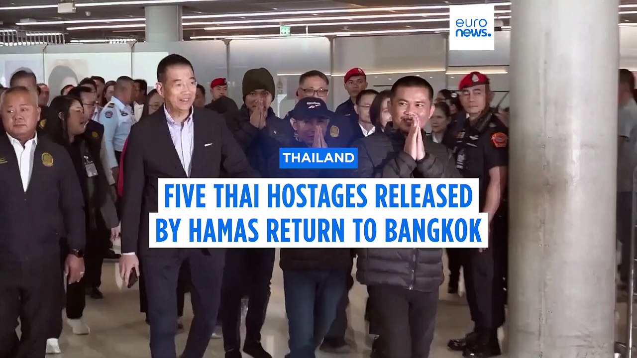 Five Thai hostages held by Hamas in Gaza finally return home - video ...