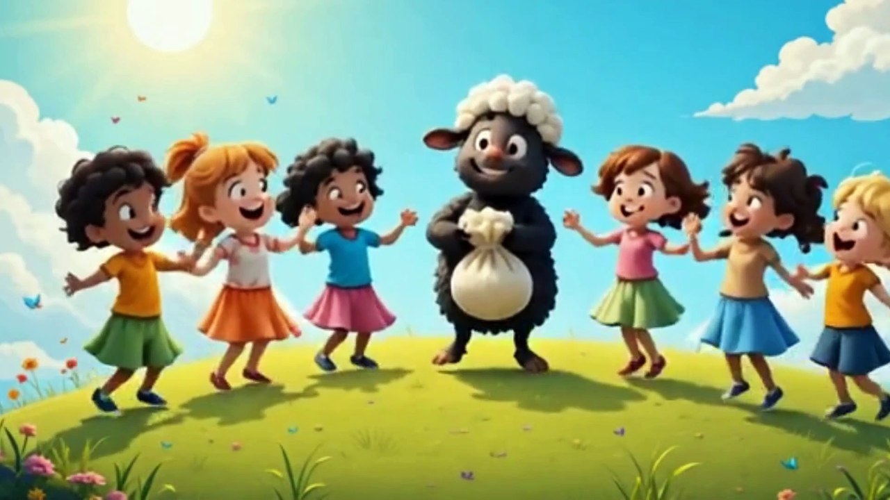 Baba Black Sheep Story for Kids | Fun Nursery Rhyme Animated Tale ...