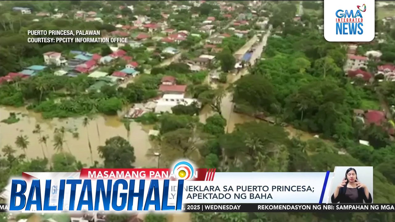 State of calamity, idineklara sa Puerto Princesa; mahigit 3,000 pamilya, apektado ng baha ...