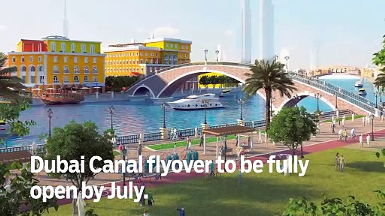 Dubai Canal flyover to be fully open by July - GN Headlines - video ...
