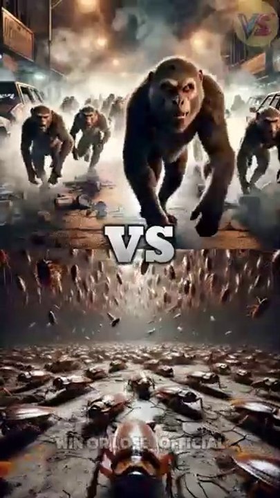 Massive Cockroach Swarm vs Wild Animals(Monkey_Anaconda_Tiger_Lion ...