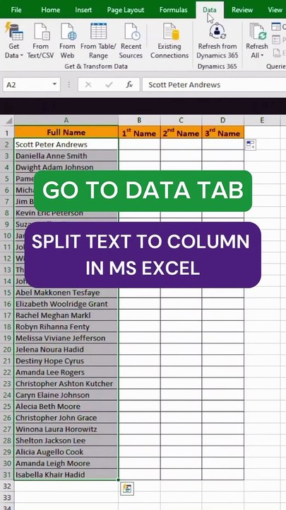 Skill Nation Reviews | Convert Text to Column in MS Excel Follow ...