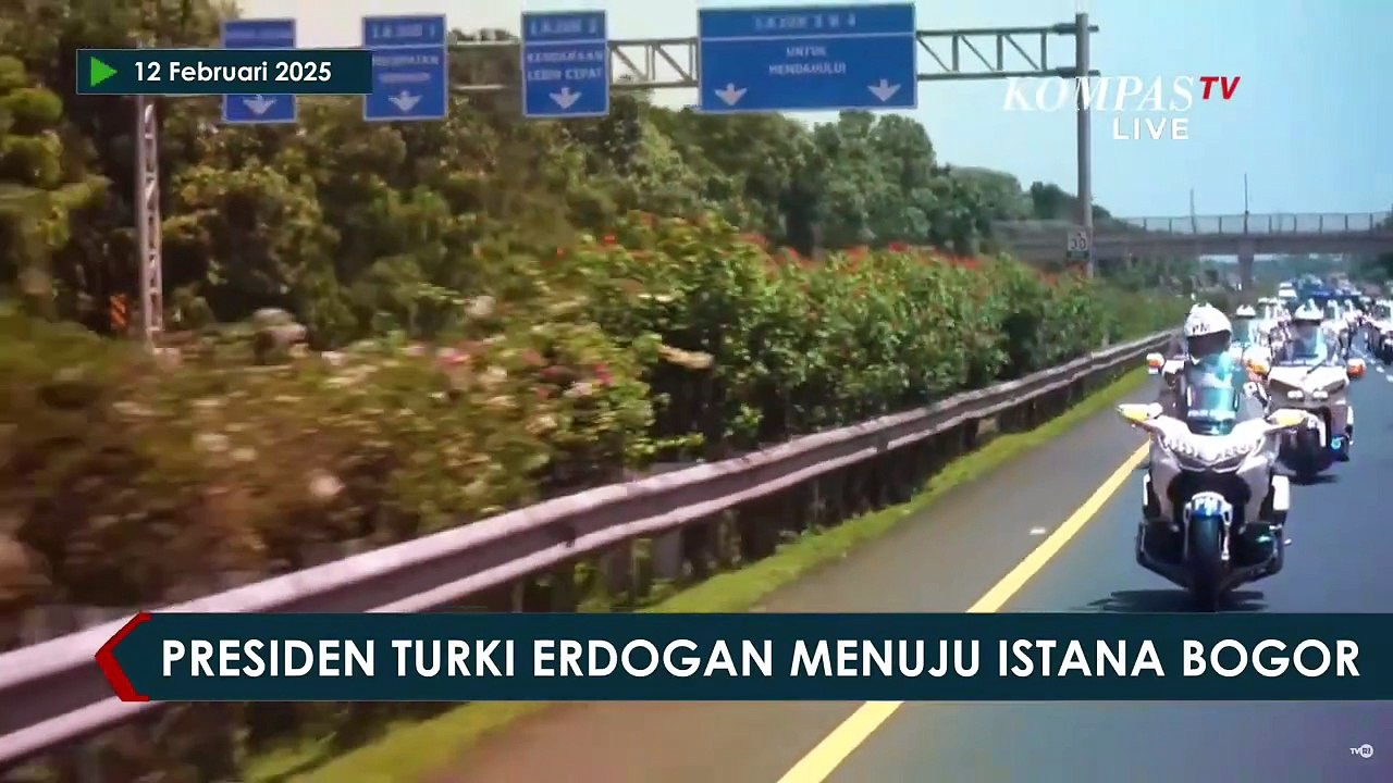 [FULL] Pengawalan Ketat, Momen Iring-iringan Mobil Erdogan Temui ...