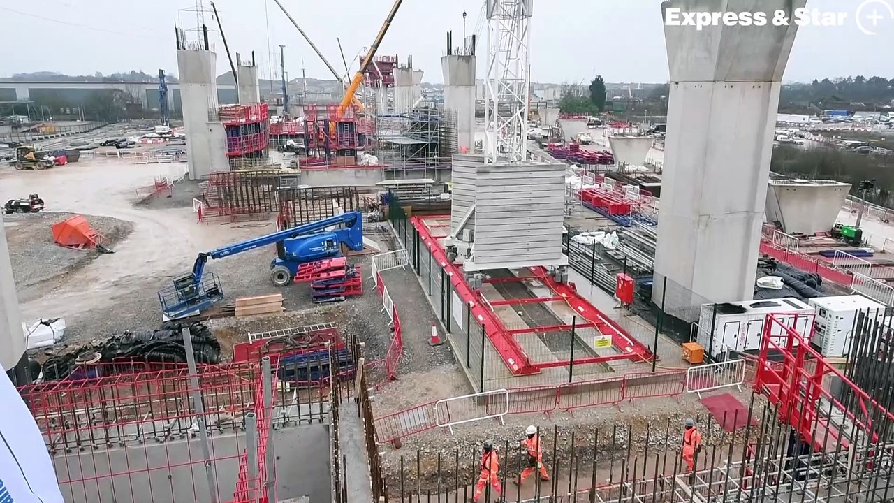 A look at the huge HS2 viaducts located at the northern tip of the ...