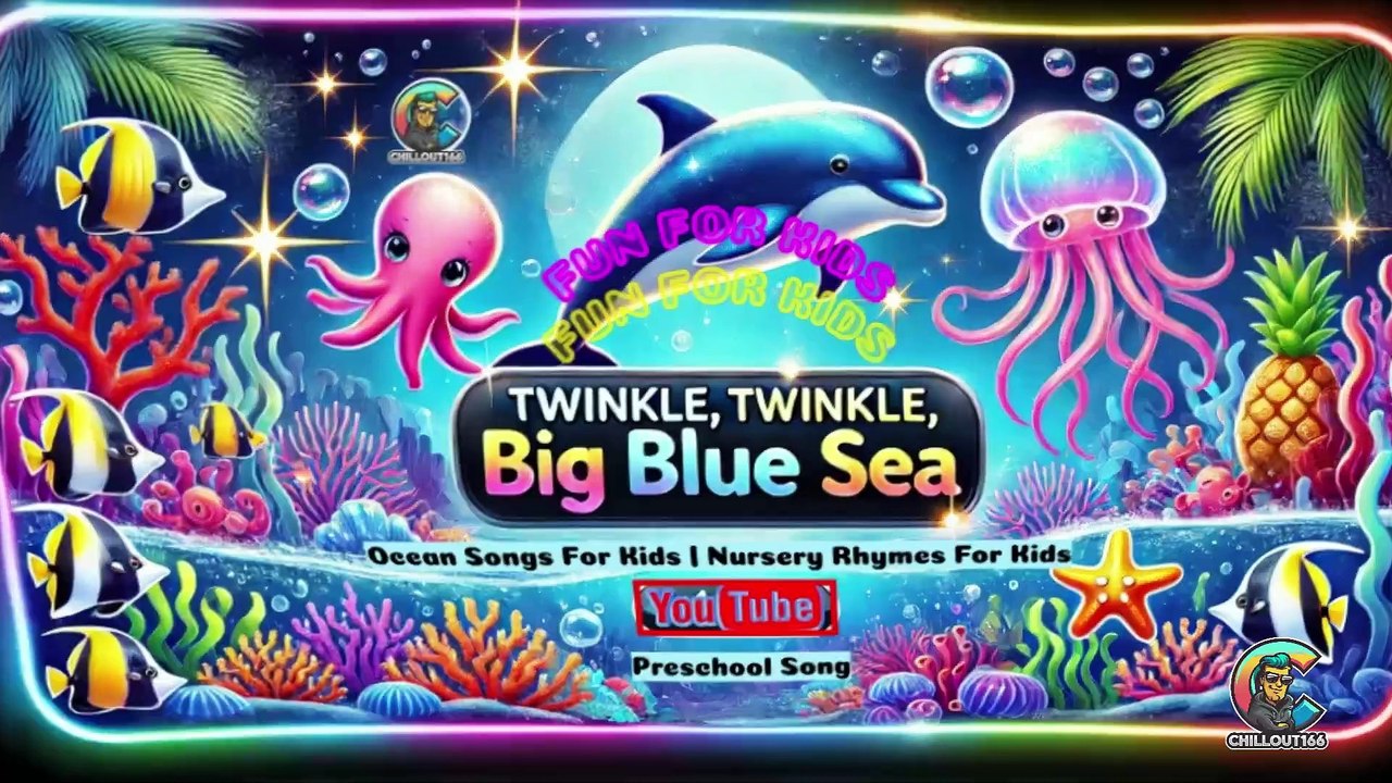 Twinkle, Twinkle, Big Blue Sea | Ocean Songs For Kids | Nursery Rhymes ...