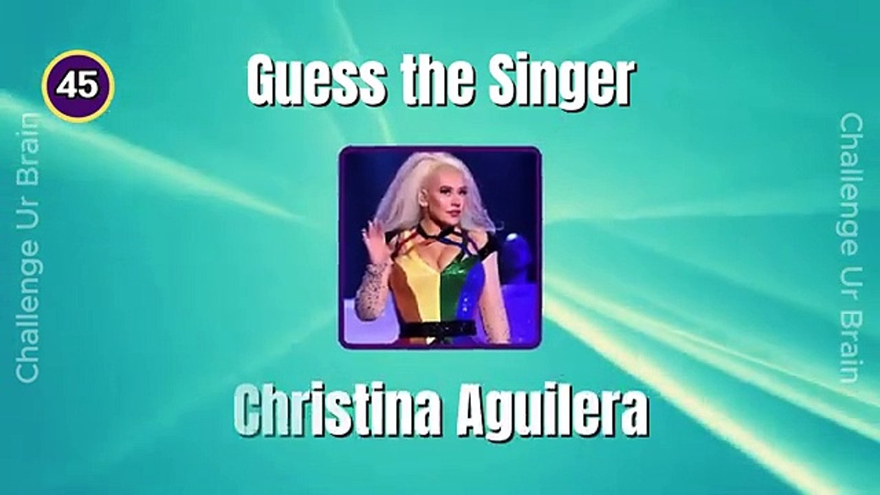 Guess the singer in 3 seconds | 100 most famous singers - فيديو Dailymotion