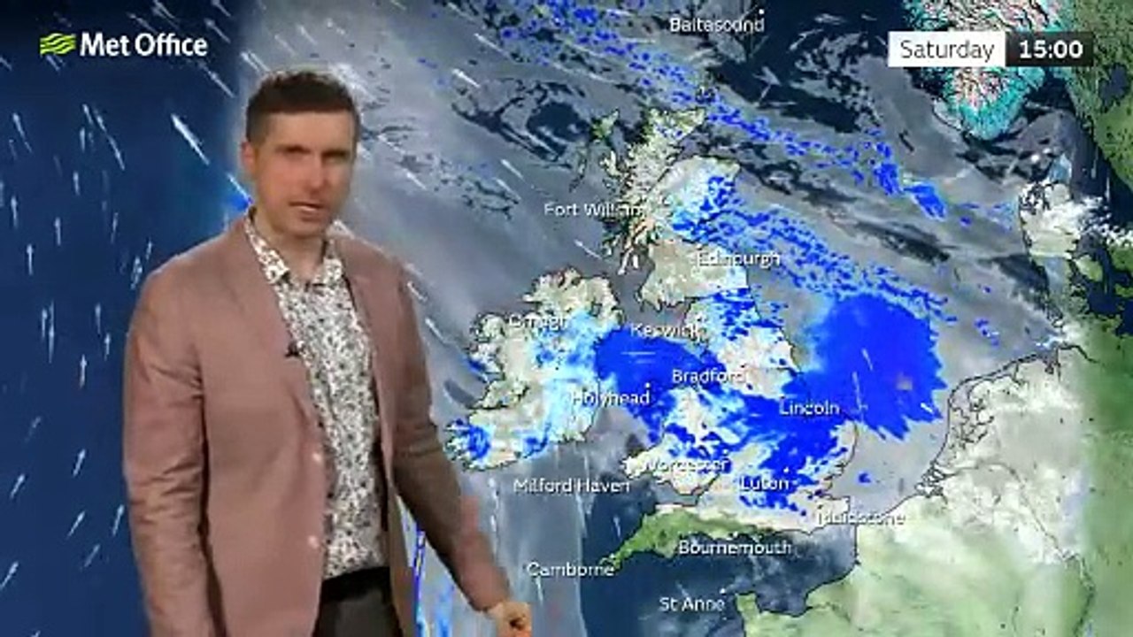 Met Office Saturday morning weather forecast 15/02/2025 - video Dailymotion