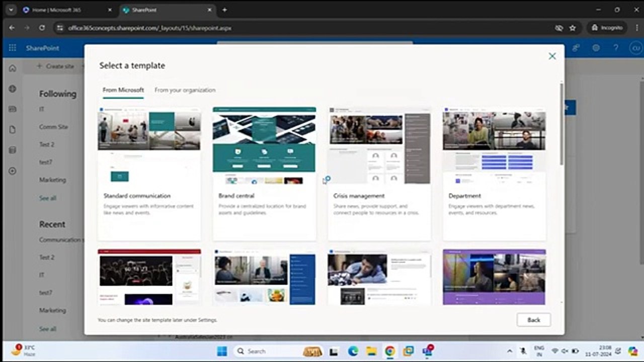 Create Communication Site in SharePoint Online | SharePoint Online ...