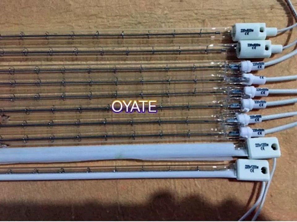 SK15 infrared heat lamps half white coated quartz heating element 700mm ...