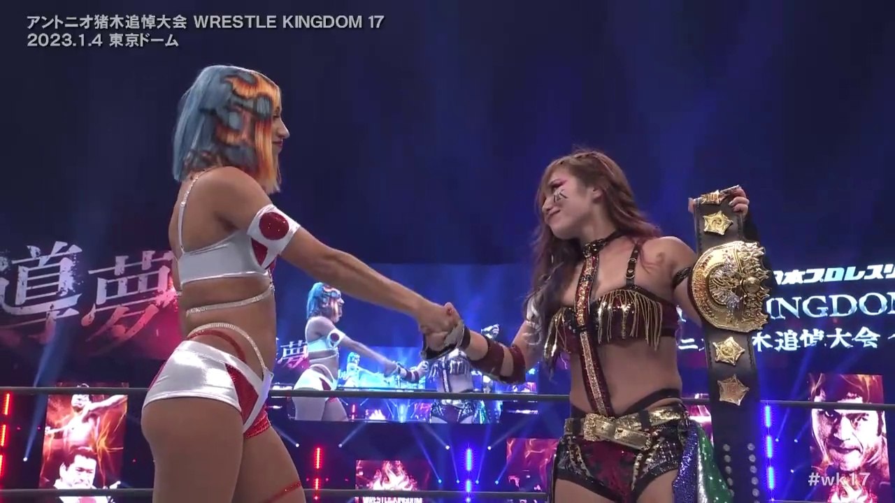 Tam Nakano vs KAIRI - IWGP WOMEN'S CHAMPIONSHIP MATCH: WRESTLE KINGDOM 17 in TOKYO DOME (1/4 ...