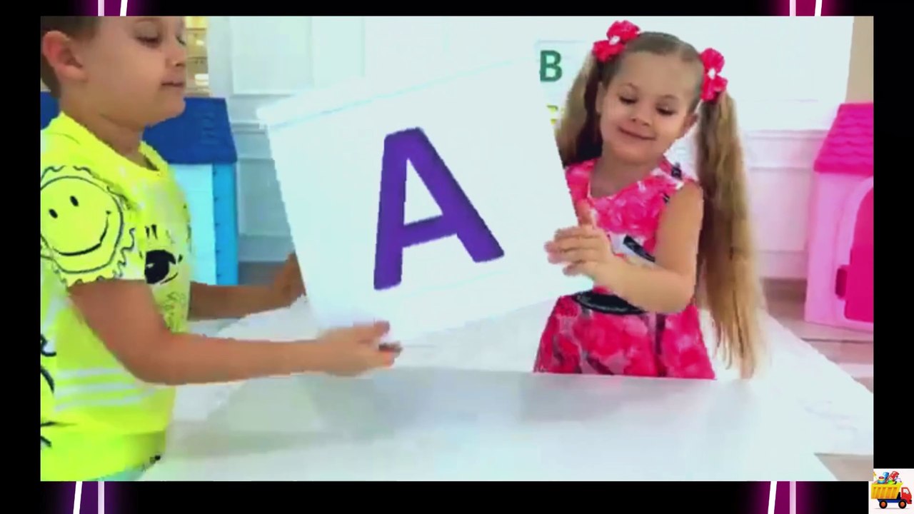 Diana and Roma learn the ABC song and the alphabet. - video Dailymotion