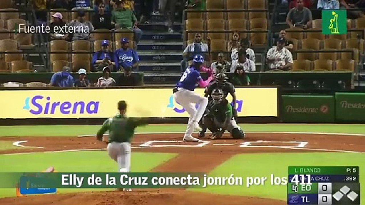 Elly de la Cruz conecta jonrón por los 411 - Vídeo Dailymotion