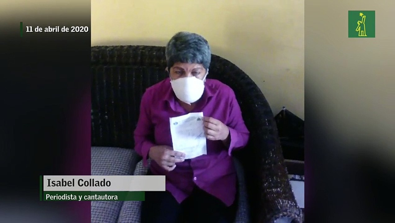 Periodista y cantautora Isabel Collado pide la prueba del COVID-19 ...