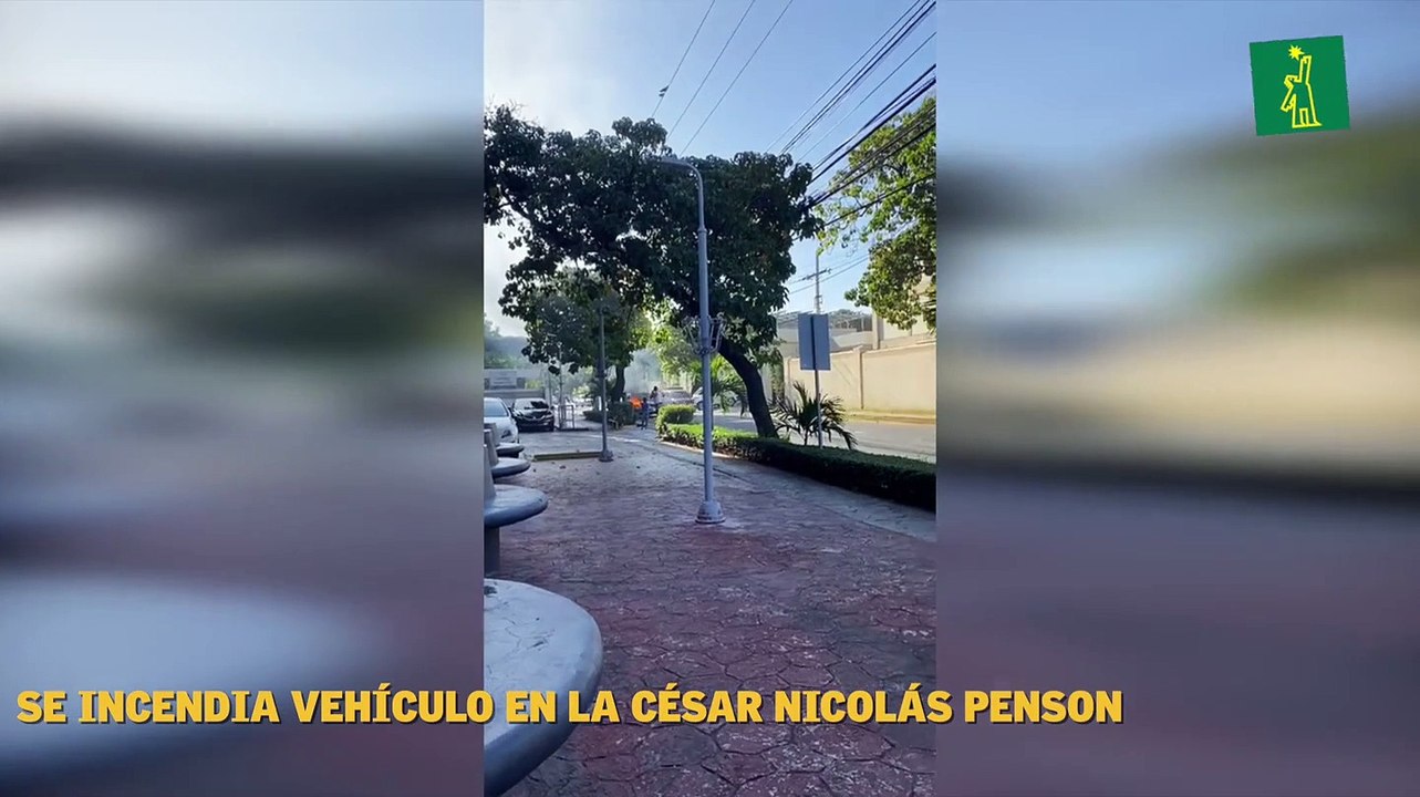 Se incendia vehículo en la César Nicolás Penson - Vídeo Dailymotion