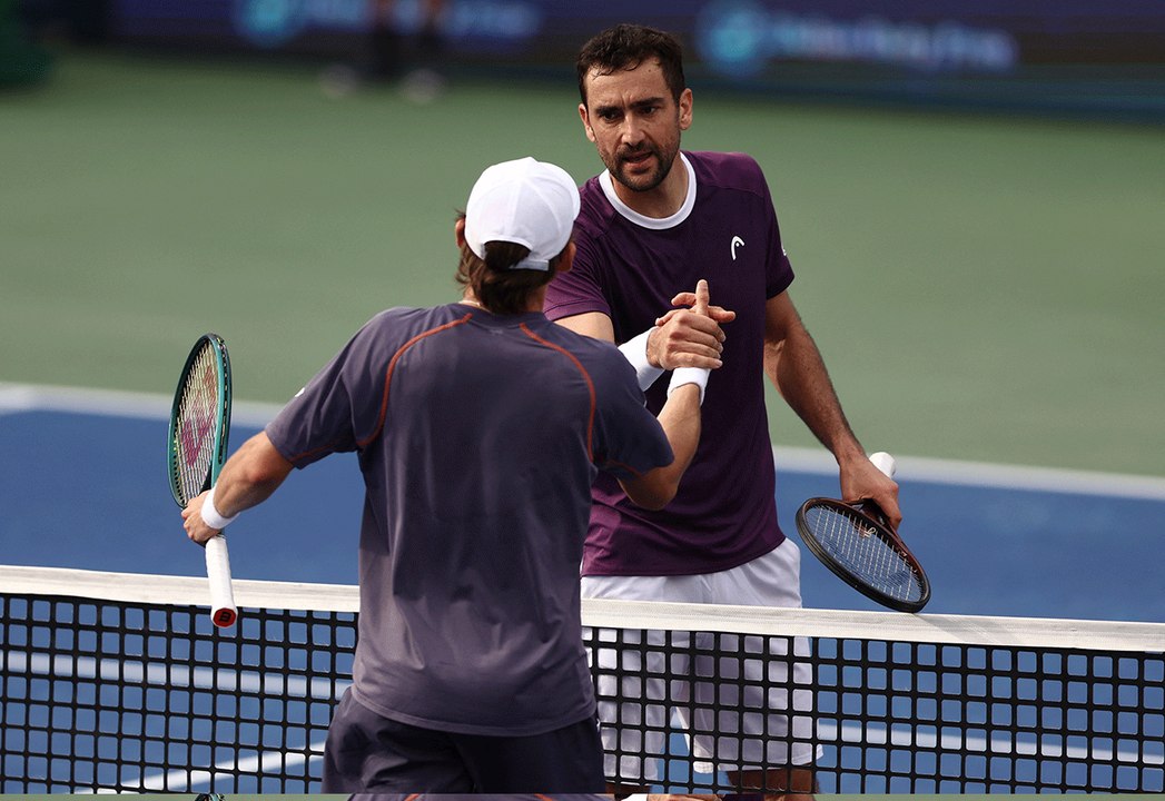 M. Cilic vs. A. de Minaur Match Highlights Dubai February 25, 2025 ...