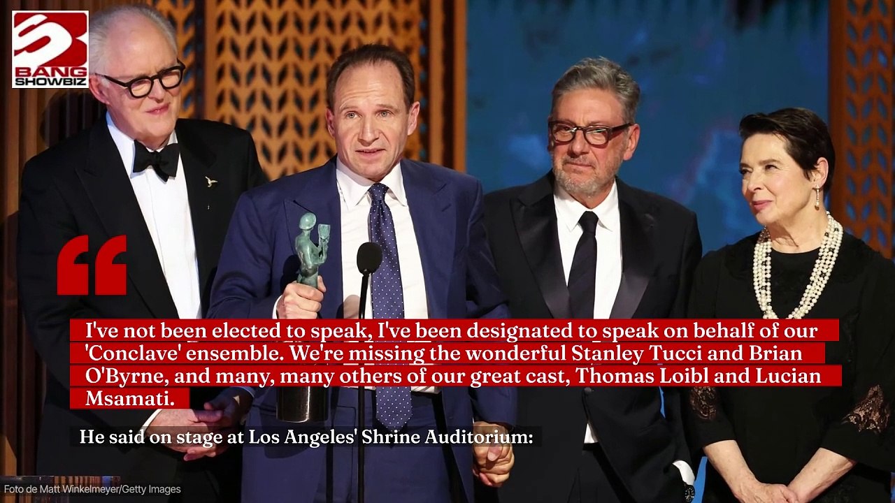 SAG Awards: Conclave takes night's top prize - video Dailymotion