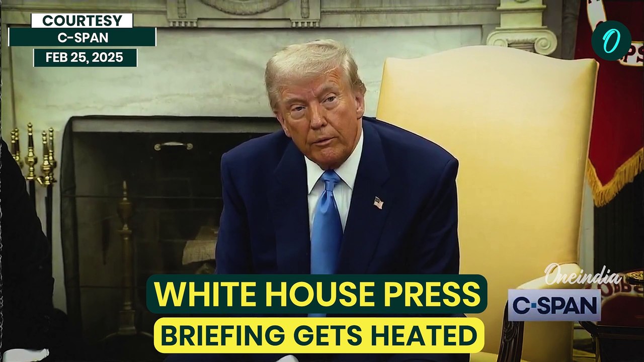 Macron Interrupts Trump, Fact-Checks Him On Ukraine Funding During ...