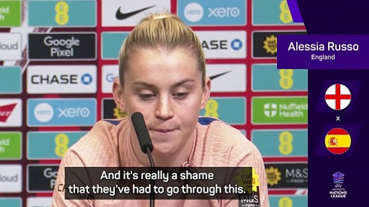 Bonmati thanks Russo and Lionesses' support after Rubiales case - video ...