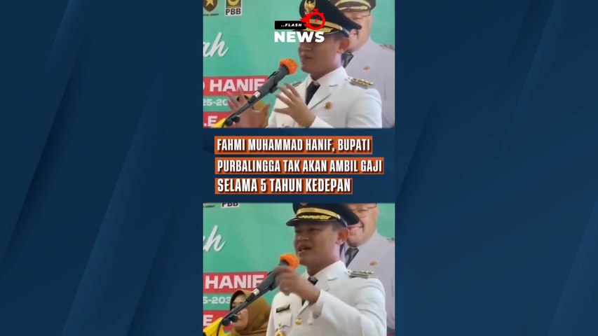 Fahmi Muhammad Hanif, Bupati Purbalingga Tak Akan Ambil Gaji Selama 5 ...