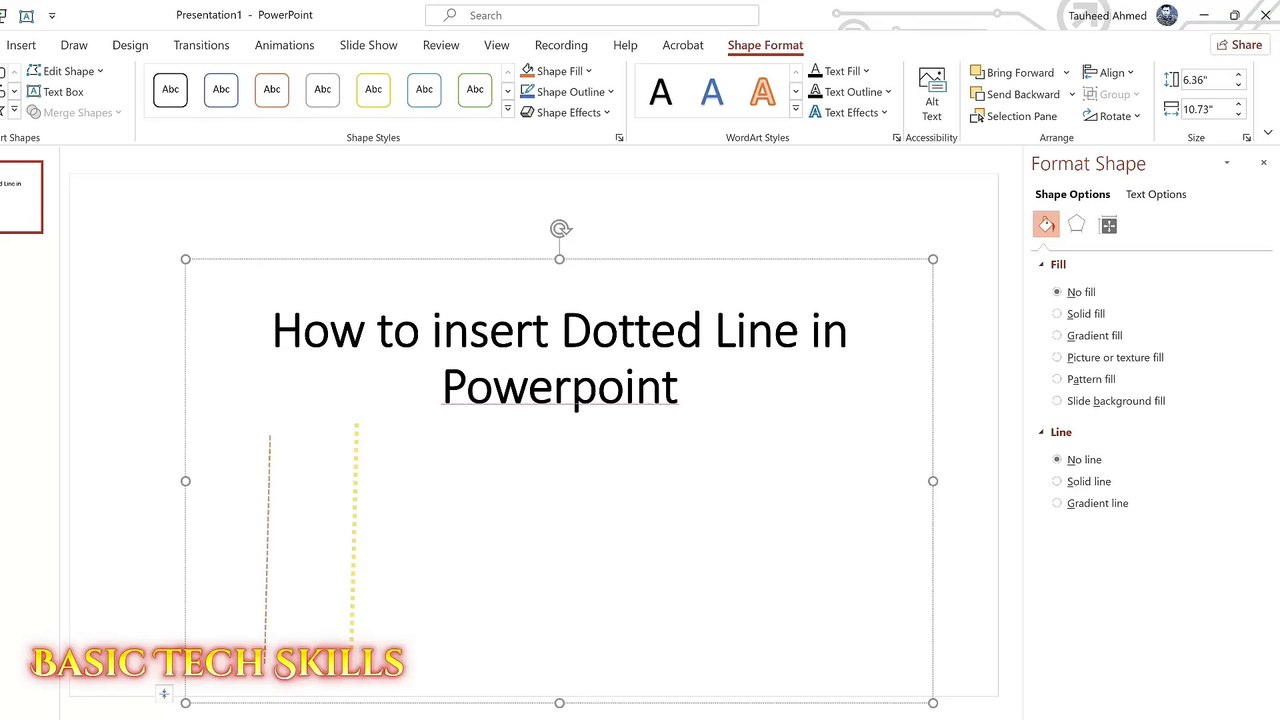 How to insert dotted line in power point - video Dailymotion