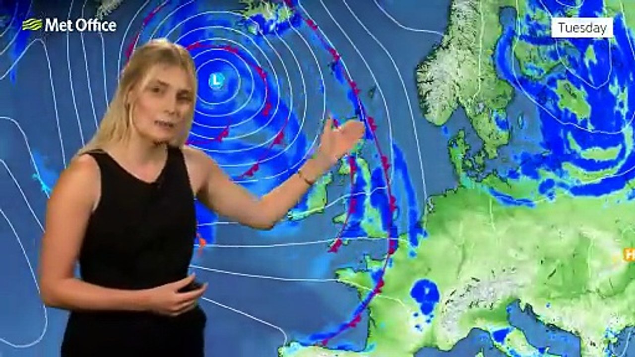 Met Office Monday Morning weather forecast 25/08/2025 - video Dailymotion