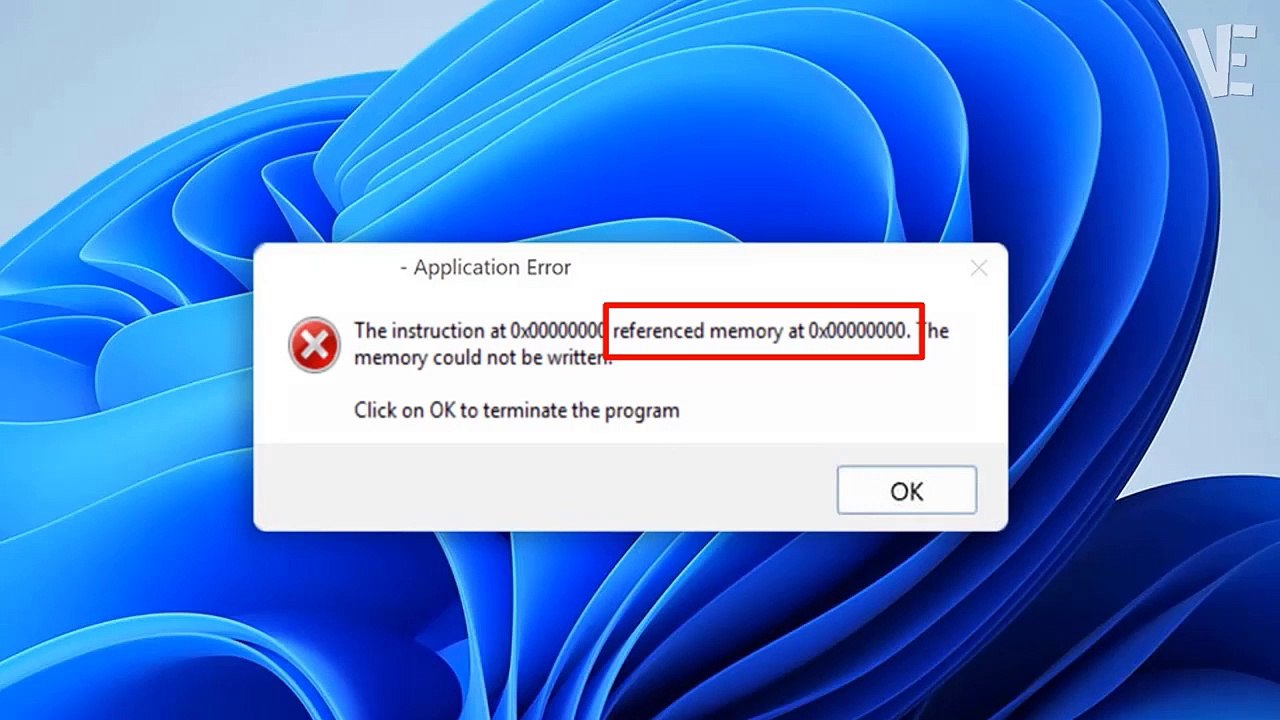Solved - the instruction at 0x... referenced memory at 0x... the memory ...