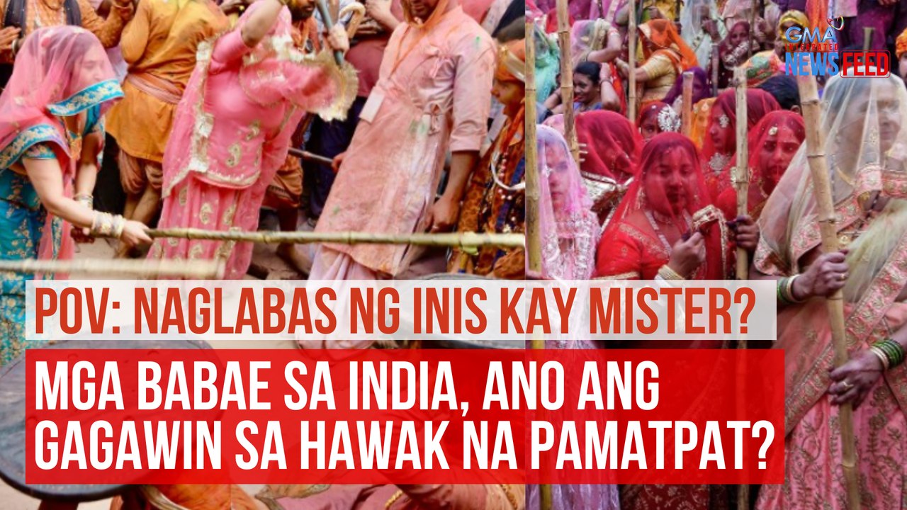 Mga babae sa India, ano ang gagawin sa hawak na pamatpat? | GMA ...