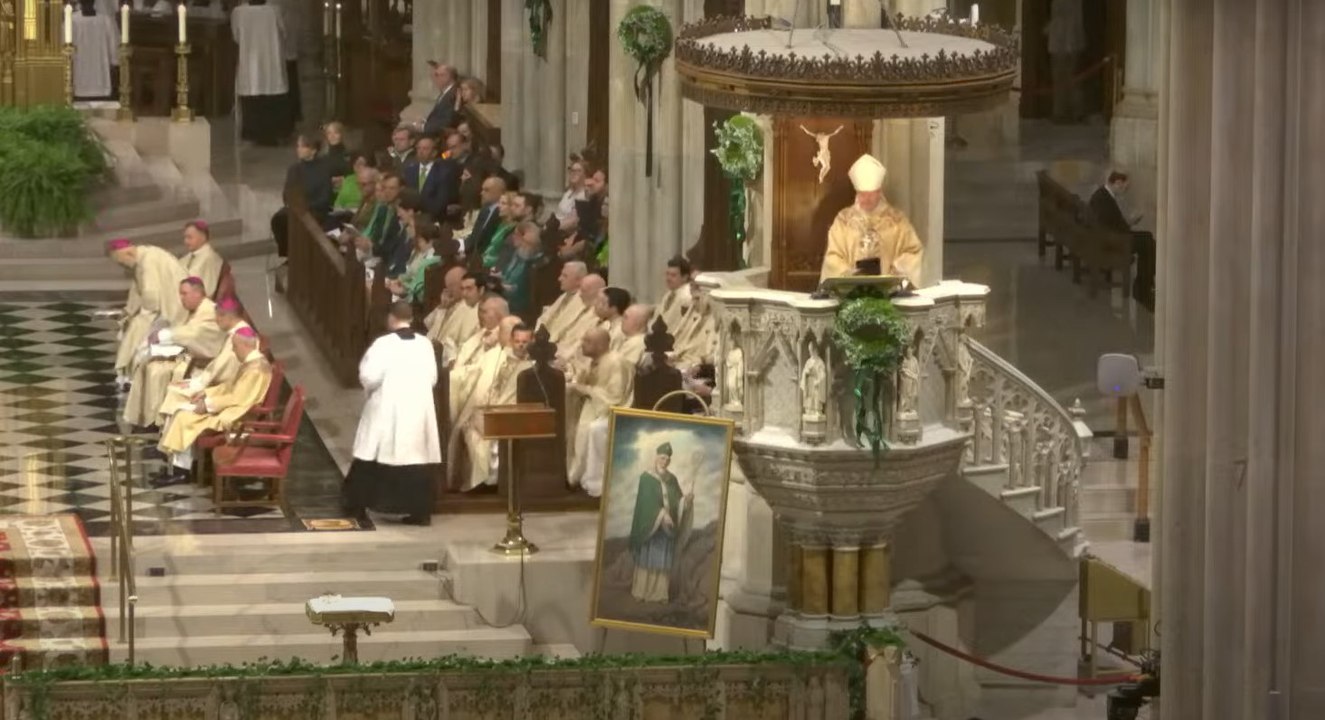 Archbishop Eamon Martin tells St. Patrick’s Day Mass in New York of how arms are being ...
