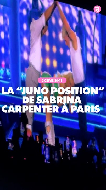 Repost : La "juno position" de Sabrina Carpenter à Paris - Vidéo ...