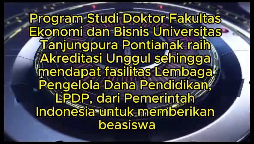 Program Studi Doktor Fakultas Ekonomi dan Bisnis Universitas Tanjungpura Pontianak raih ...