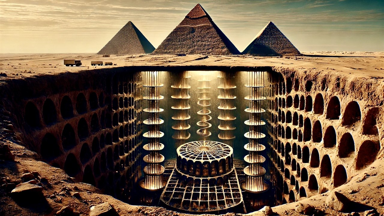 New Giza Pyramid Discovery - Giant Underground Structures Allegedly ...