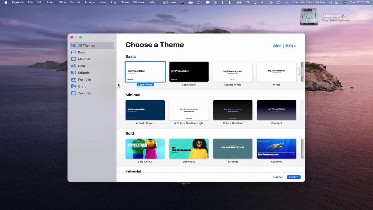 How to CREATE a Presentation On the Keynote Application Using a Mac Computer - Basic Tutorial ...
