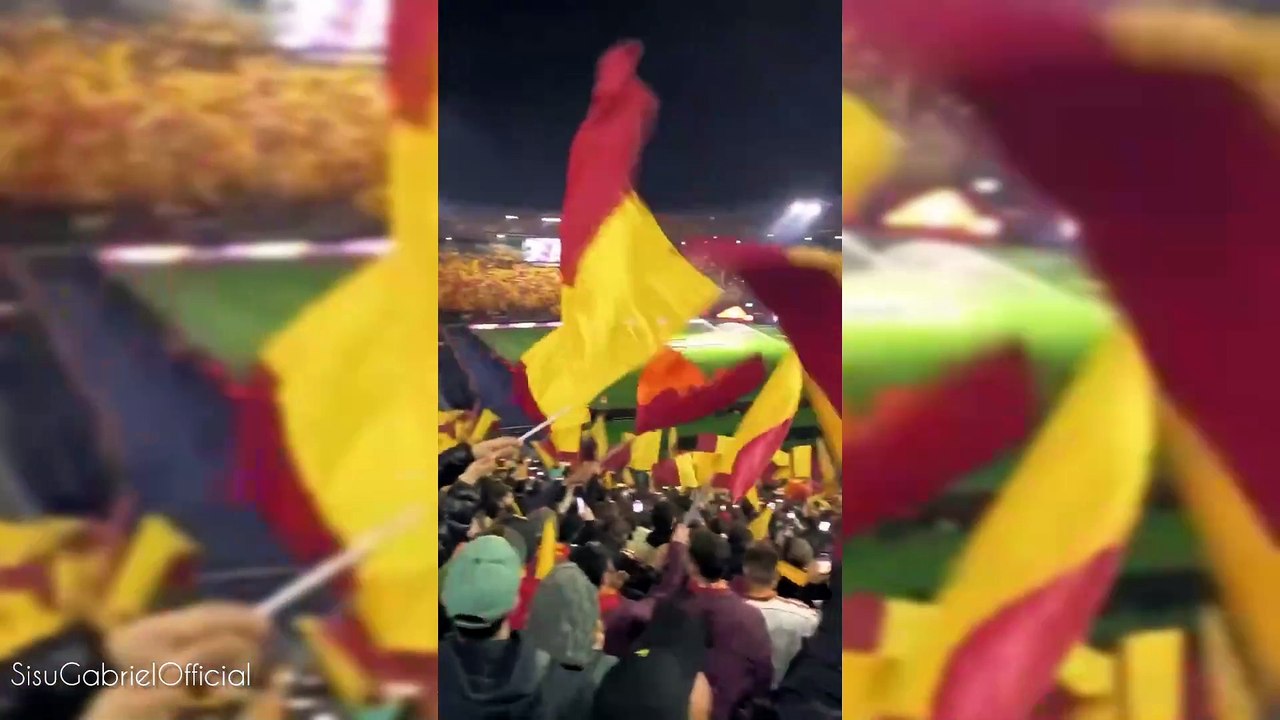 Roma fans Curva Sud knows how to party. Volume loud for one of the best ...