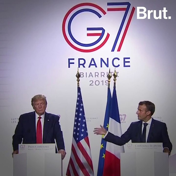 Au G7, Donald Trump et Emmanuel Macron se sont très bien entendus - Vidéo Dailymotion