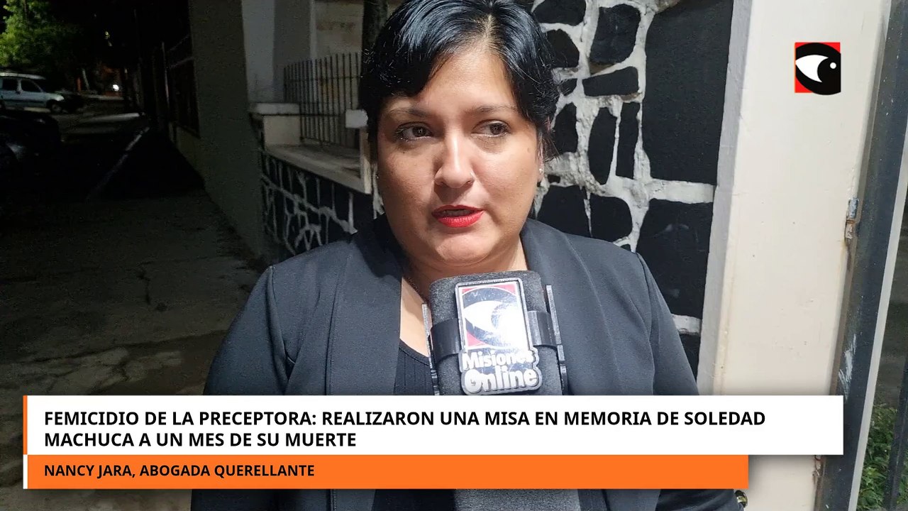 Femicidio de la preceptora: realizaron una misa en memoria de Soledad Machuca a un mes de su ...