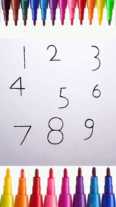 1 to 9 number drawing | number 1 to 9 drawing - video Dailymotion