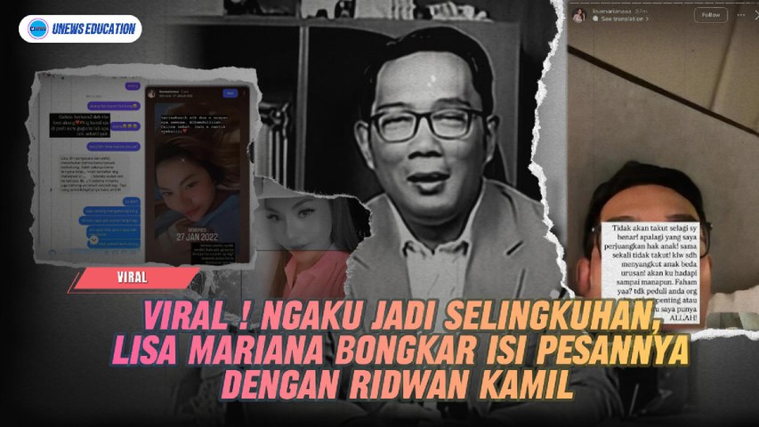 Viral ! Ngaku Jadi Selingkuhan, Lisa Mariana Bongkar Isi Pesannya dengan Ridwan Kamil - ProTV.ID