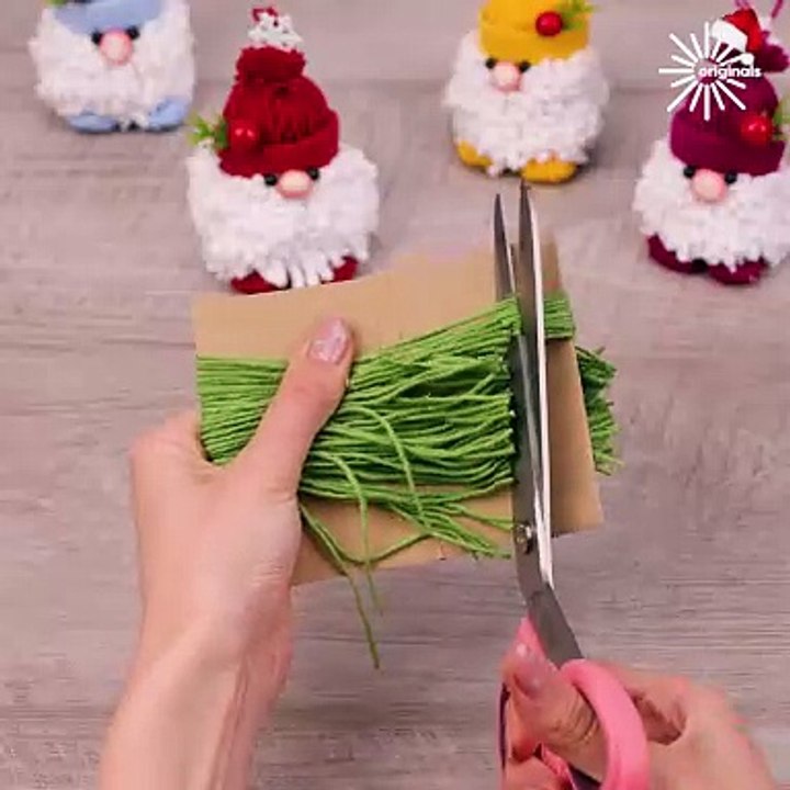 DIY adorable yarn gnome decorations 🎅 - video Dailymotion