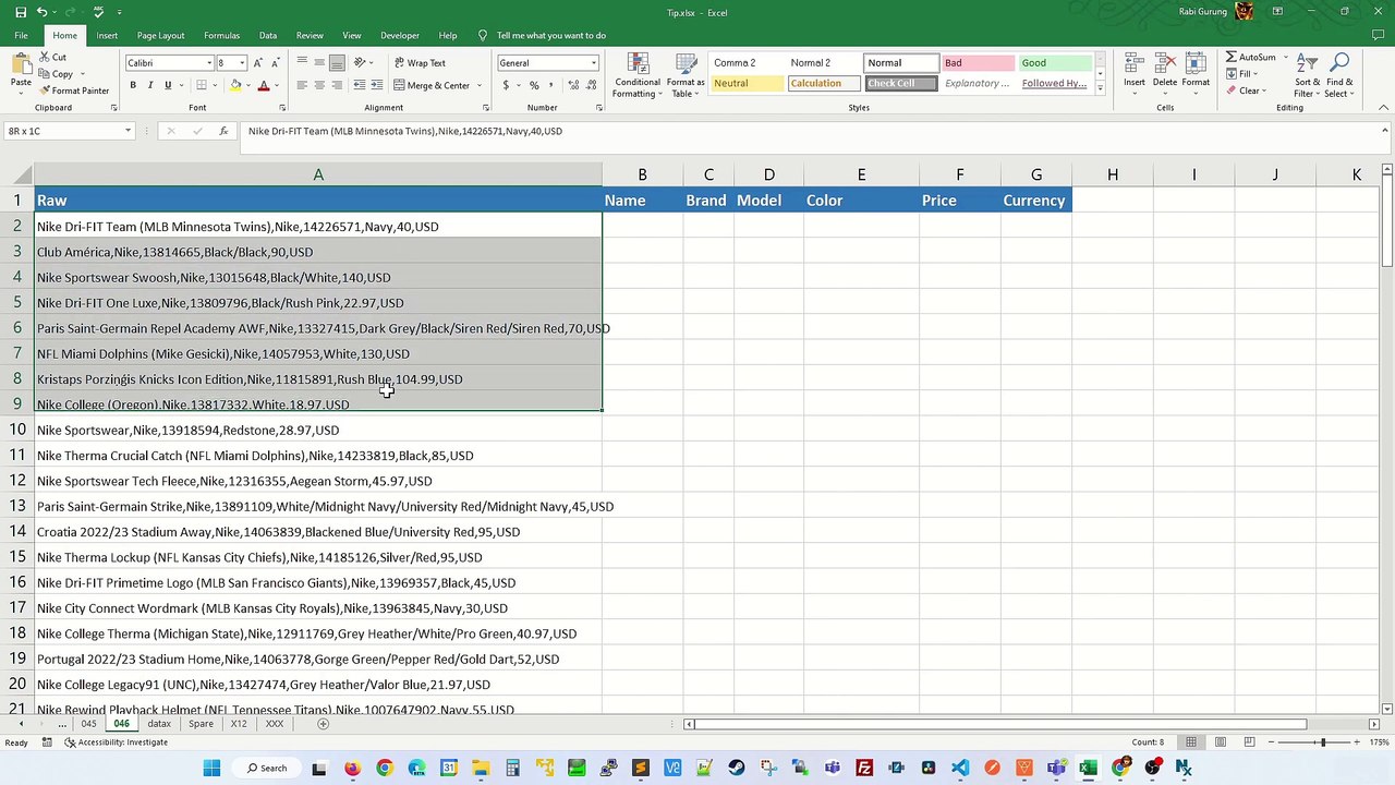 Parse Data Using Text to Column - Excel Tips and Tricks - video Dailymotion