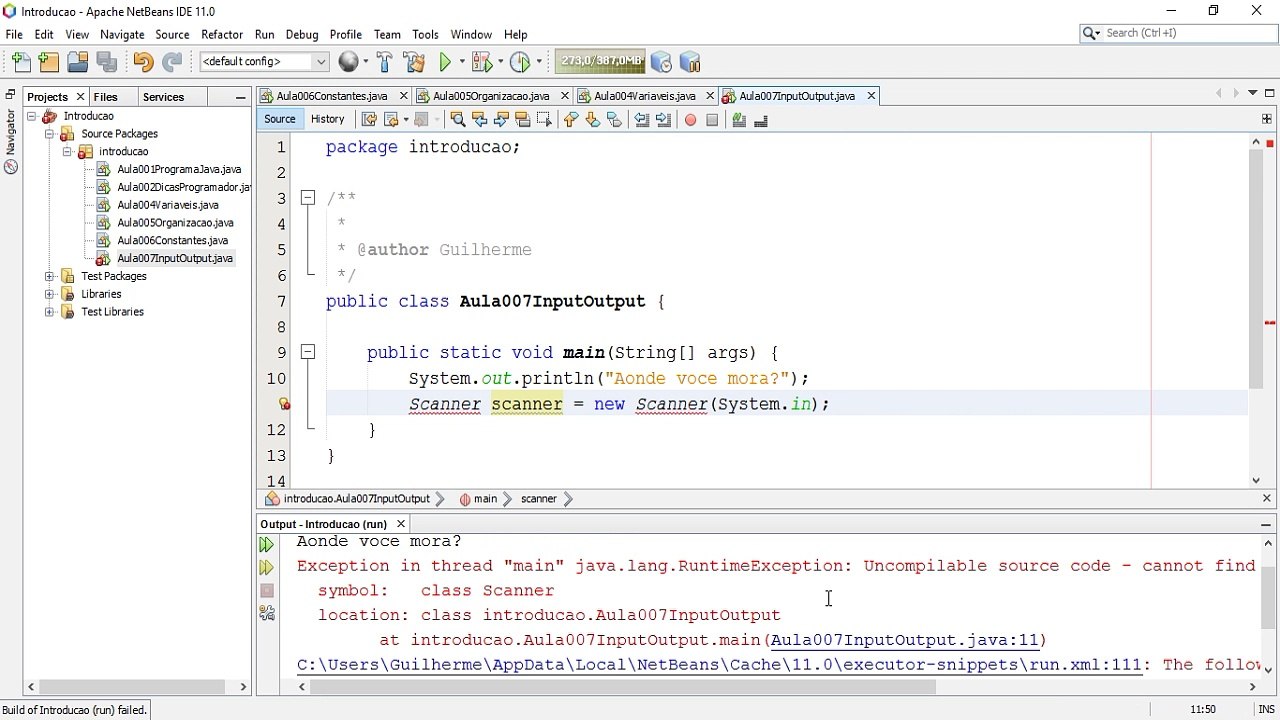 Curso de Java | Aula 008 - Como Capturar Texto do Teclado (Input e Output) - Vídeo Dailymotion