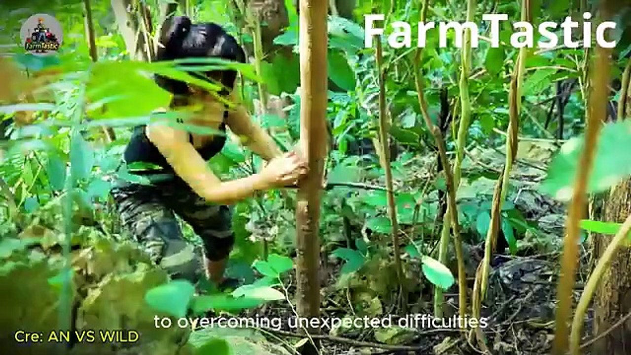 30 Days: Two Beautiful Girls Build a Treehouse in the Deep Forest ...