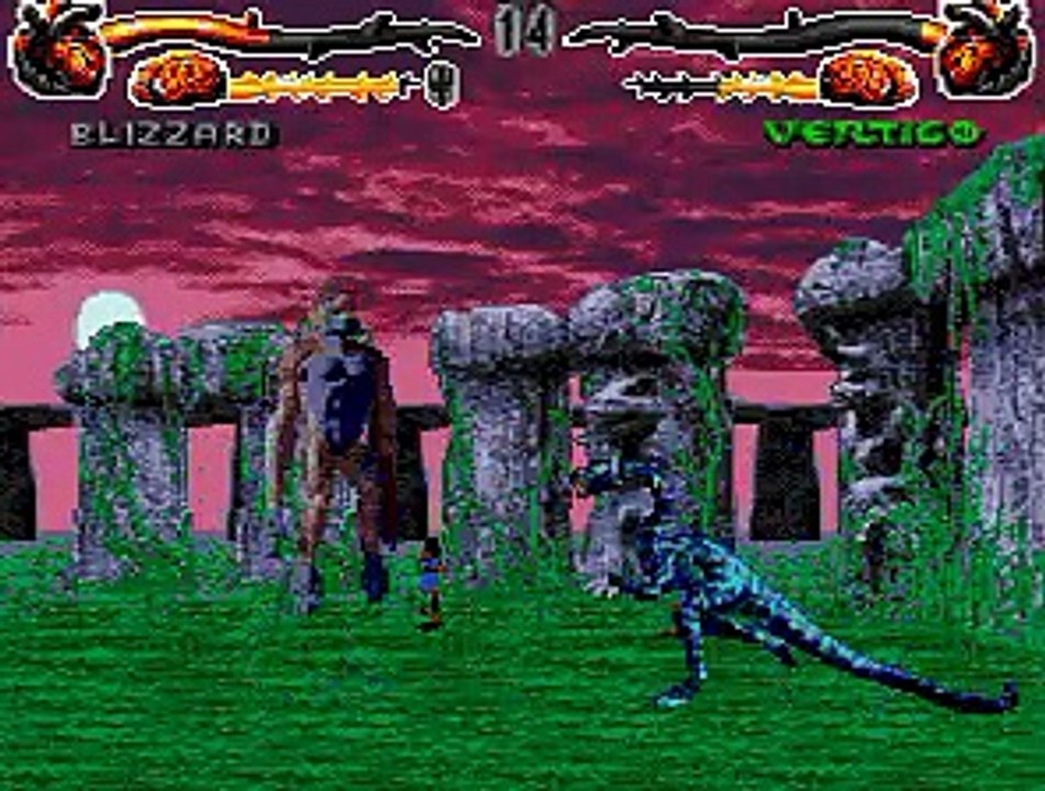 Primal Rage Showdown (SEGA GENESIS) Blizzard Walkthrough - video ...